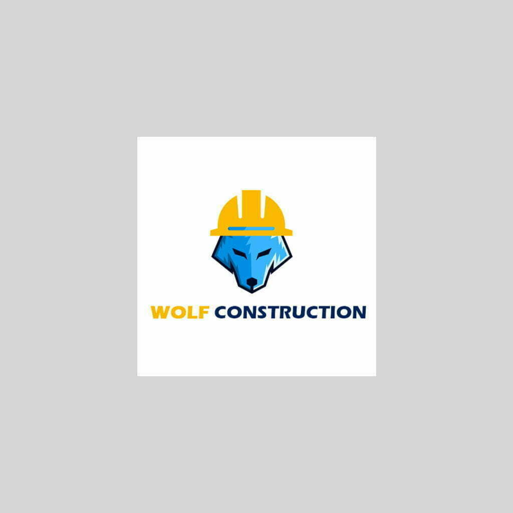 Wolf Construction Branding Design - Pixel Dot Creative Studio